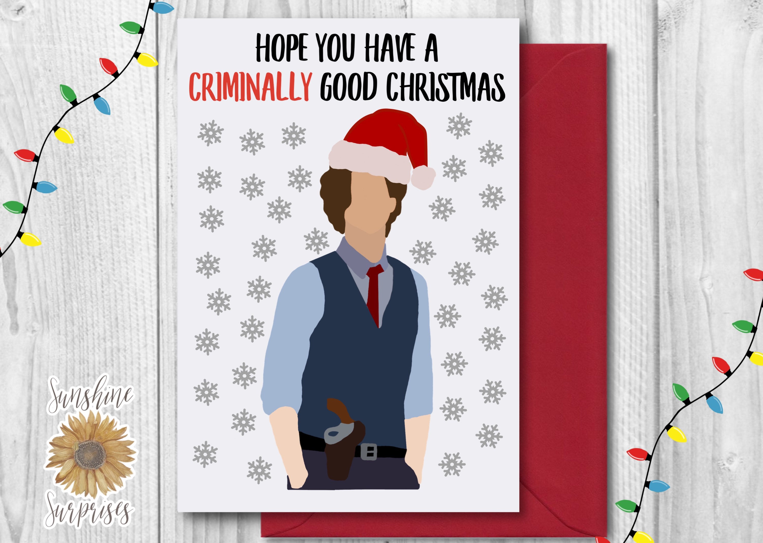 Criminal Minds Christmas Card Dr Reid Greetings Card Xmas - Etsy UK