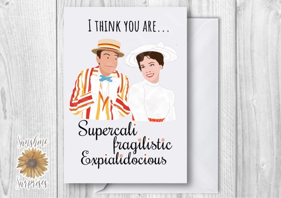 Mary Poppins Anniversary Valentines Day Card | Etsy