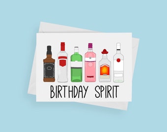 Spirit Birthday Card - Etsy UK