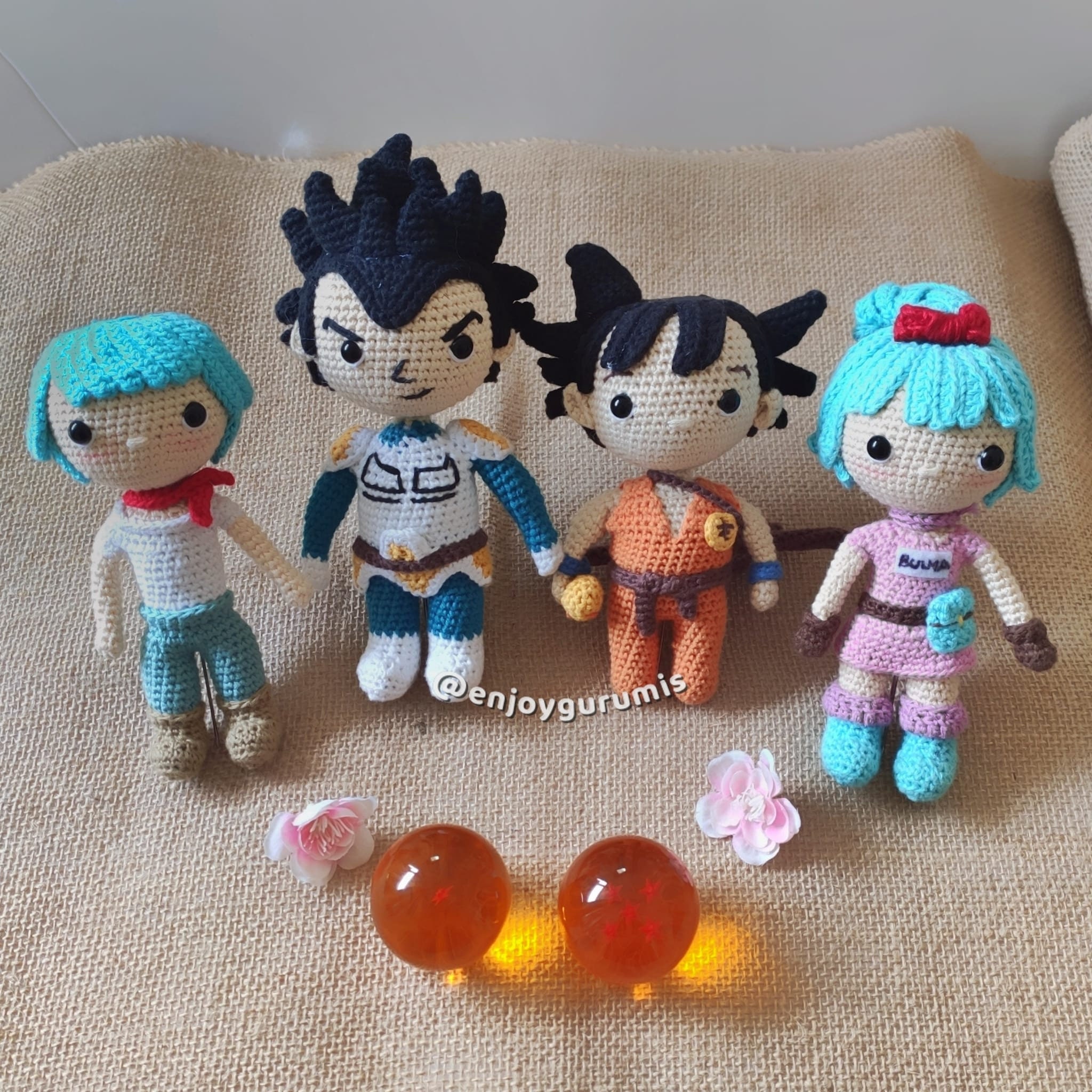 Amigurumi Pattern Son Goku Bulma and Vegeta - Etsy