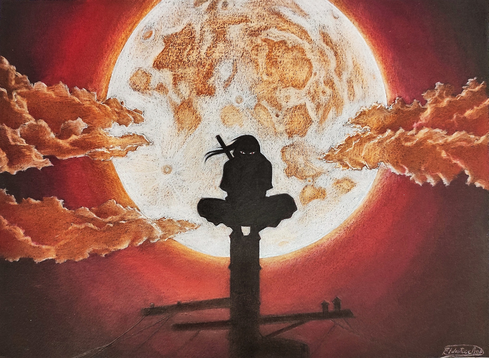 Night of the Massacre (itachi) Art Print - Etsy