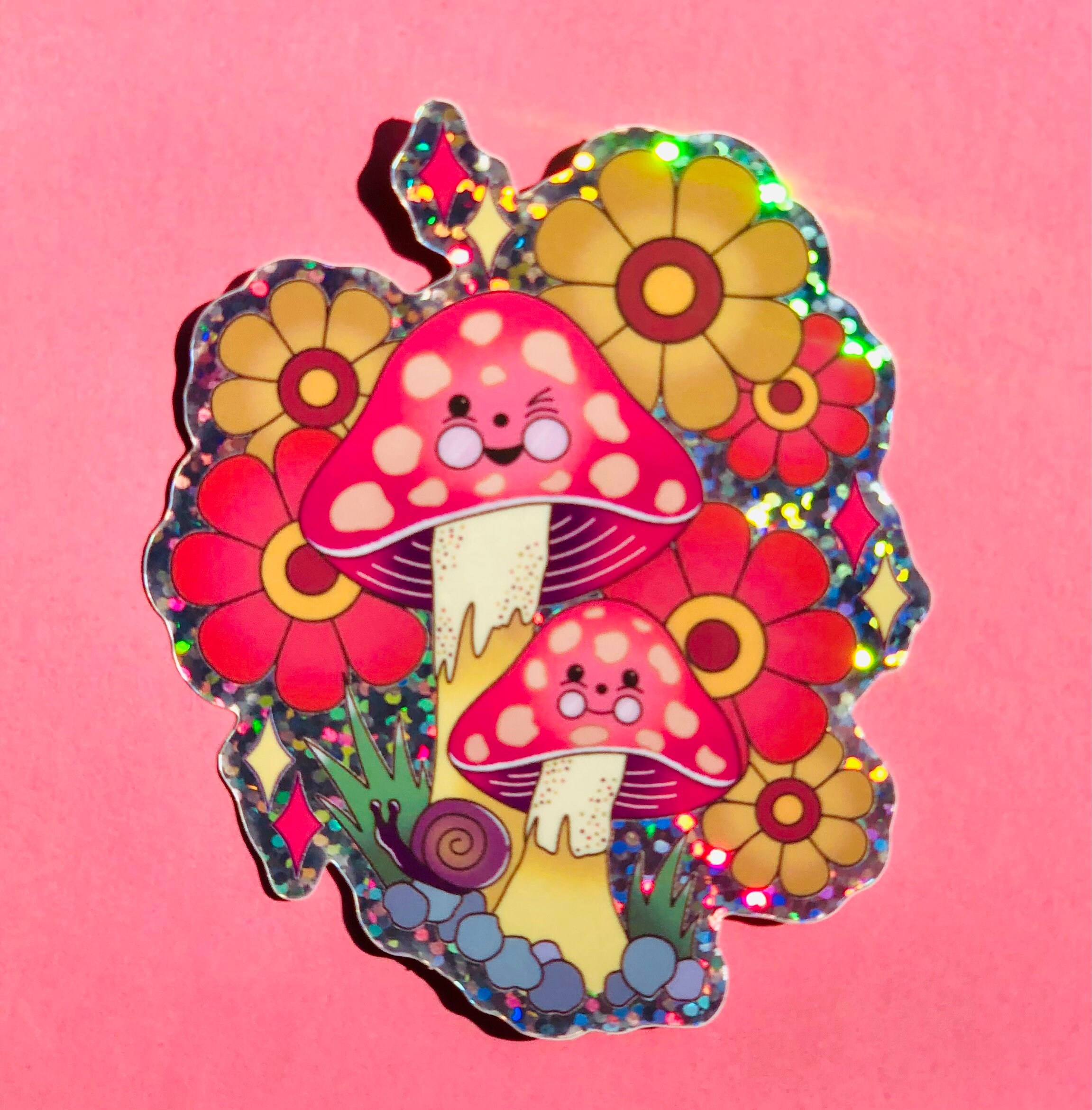 Magic Mushroom Sticker - Etsy