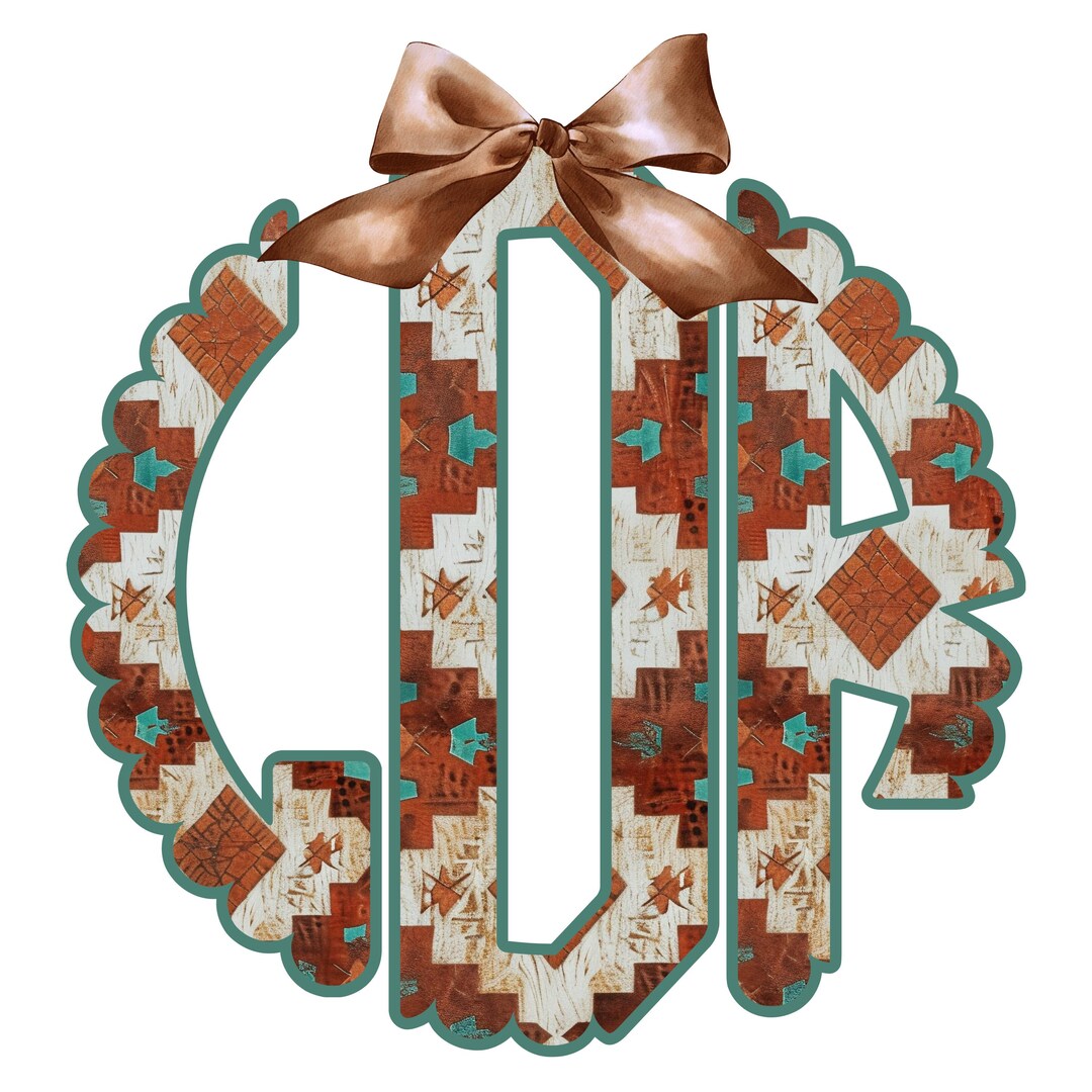Custom Western Monogram PNG, Personalized Western Monogram PNG ...
