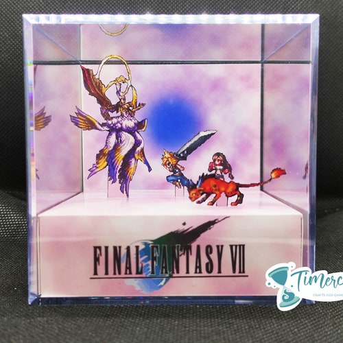 Final Fantasy VII Cube Diorama 3D Videogame Gift for Gamer | Etsy