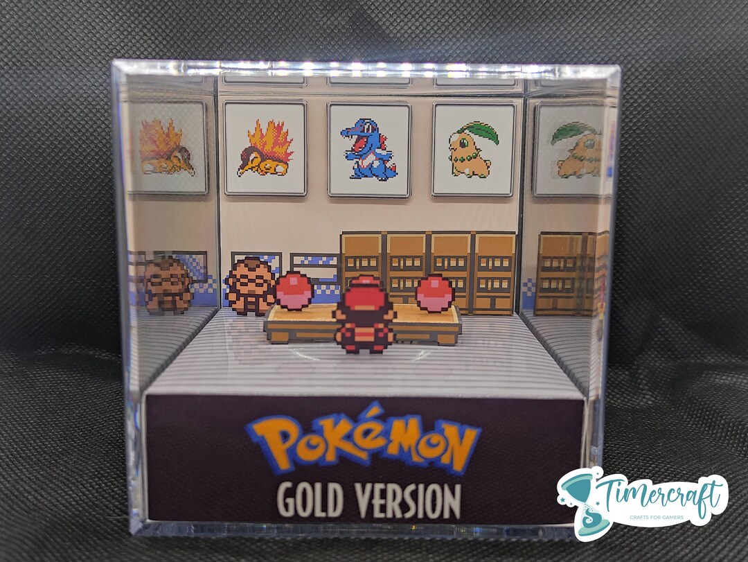 Pokémon Gold and Silver Recreation Choice of Starter Pokémon Diorama ...