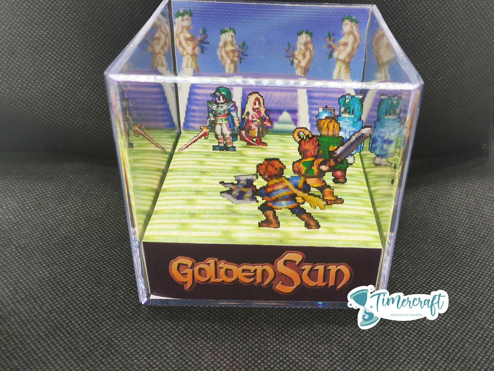 Golden Sun Lighthouse Venus Diorama Cube Diorama - Etsy