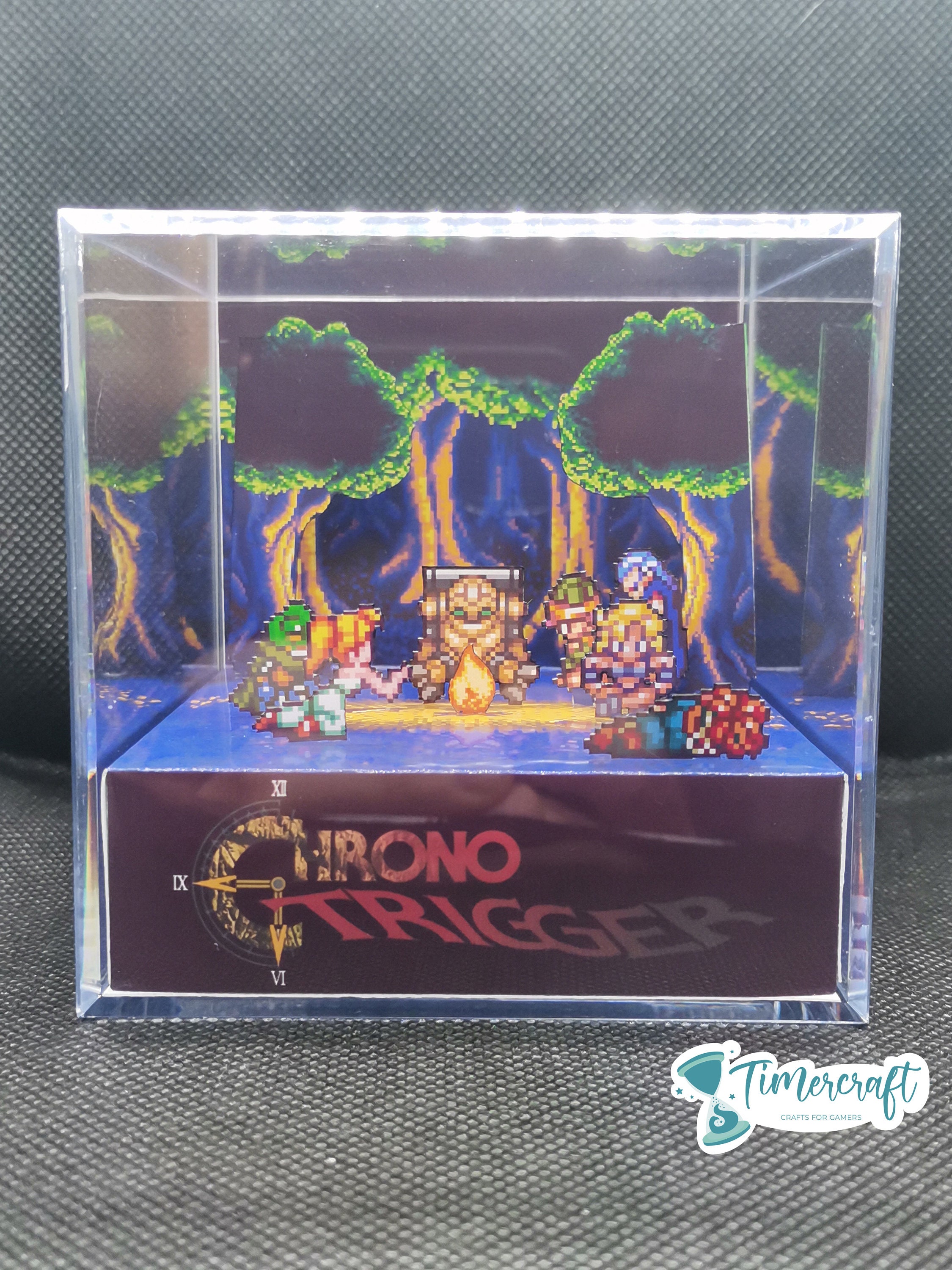 Chrono Trigger Campfire Cube Diorama Nintendo Snes Retro Etsy España