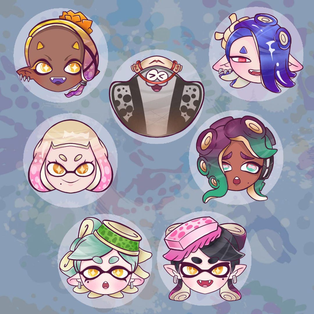Cute Splatoon Idol Characters Waterproof Stickers - Etsy