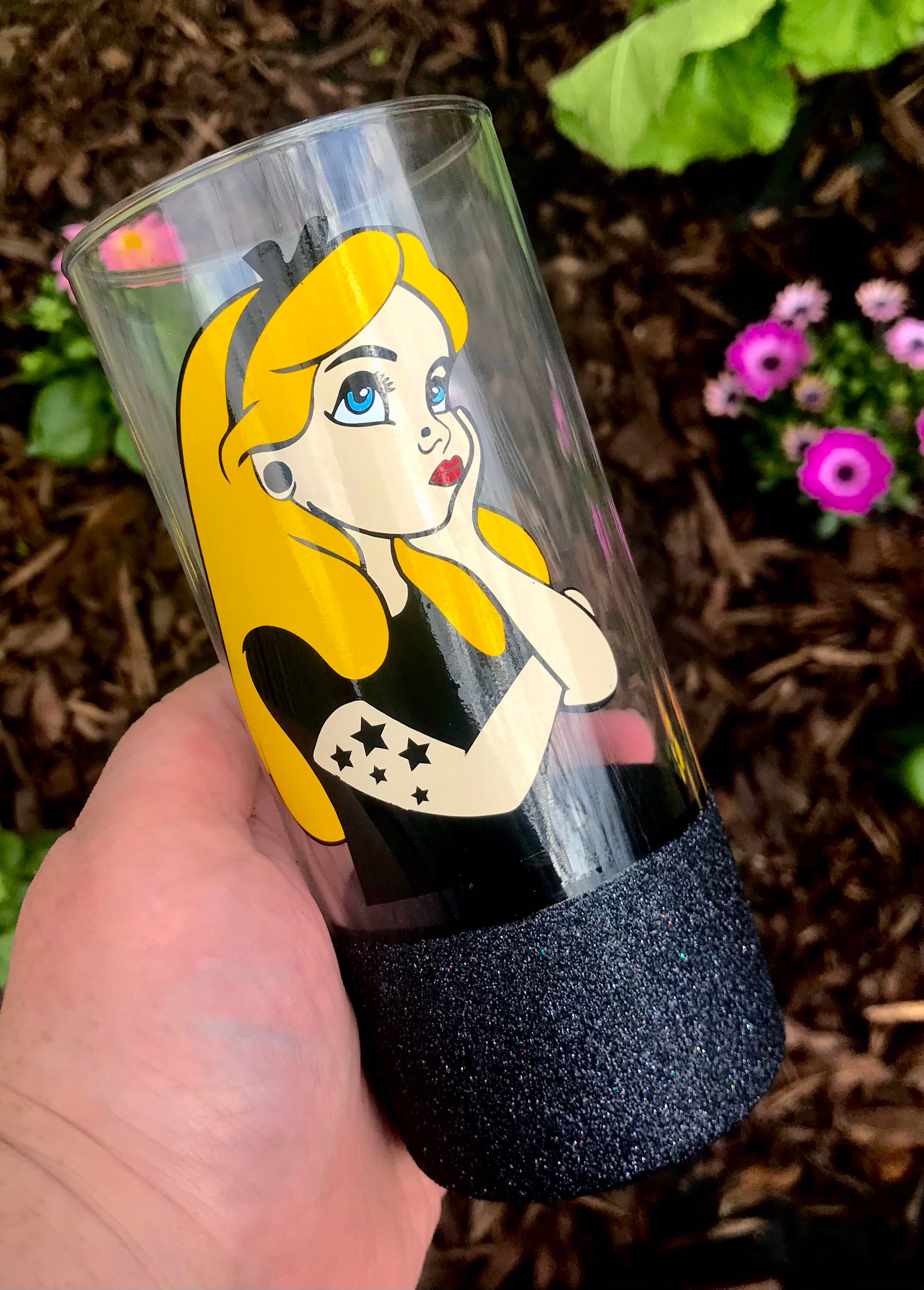 Punk Rock Princess Glitter Tumbler Glasses Gothic Style | Etsy UK