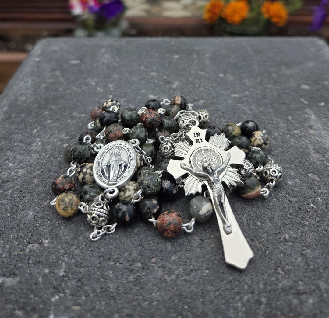 Hail Mary - Handmade Traditional Catholic Rosary - 8mm Mexican ...