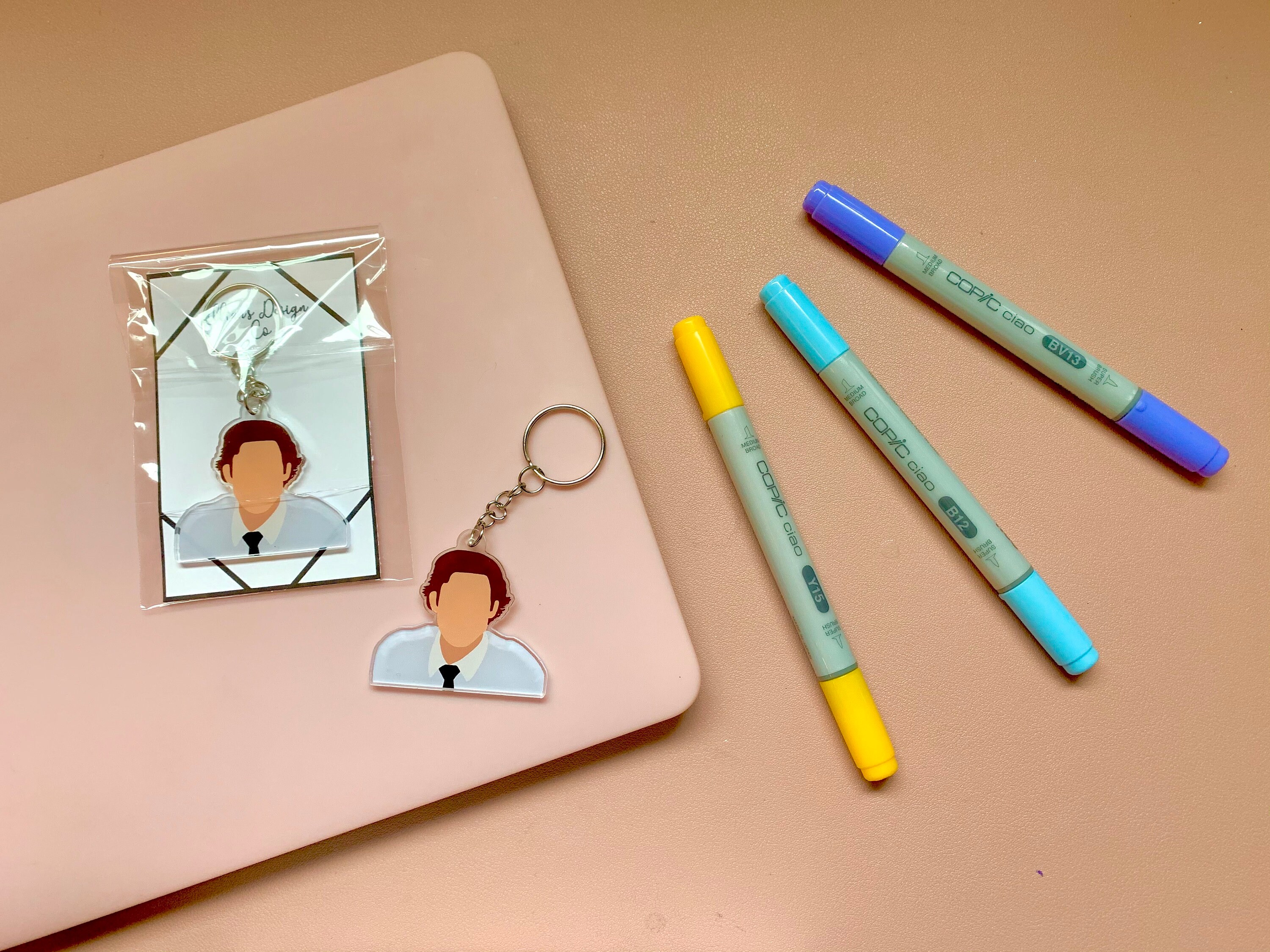 Prison Mike, Dwight Schrute and Jim Halpert Acrylic Keychain |the ...
