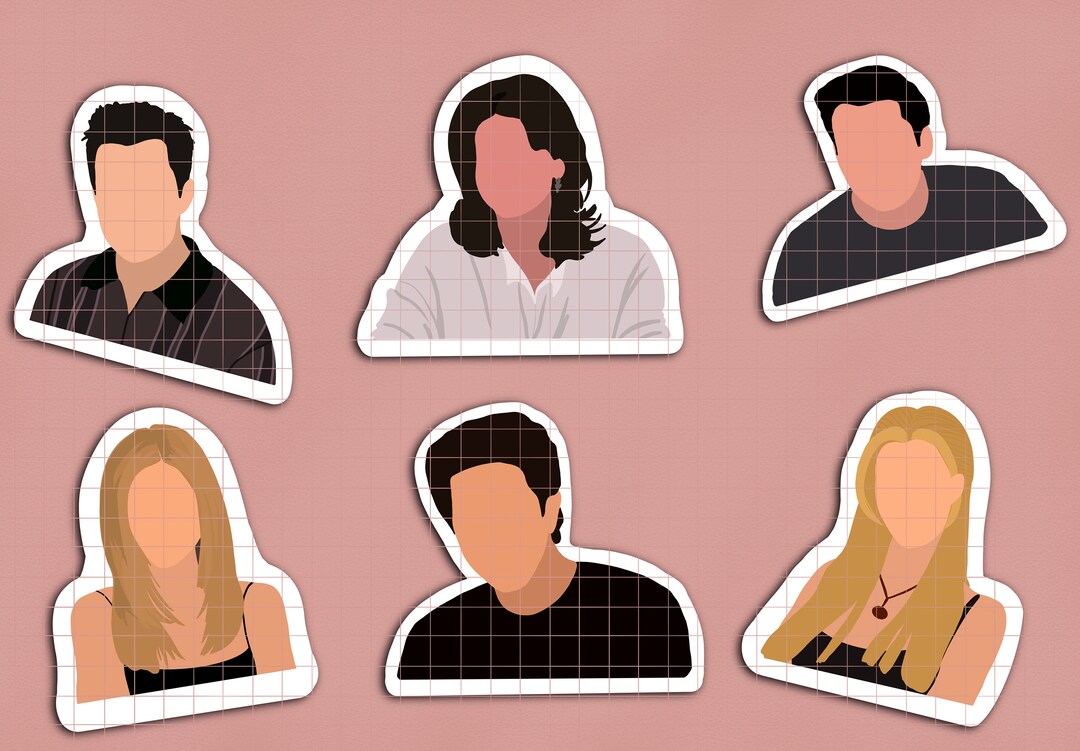 Friends TV Show Sticker | Sticker Pack| Ross, Monica | Best Friends ...
