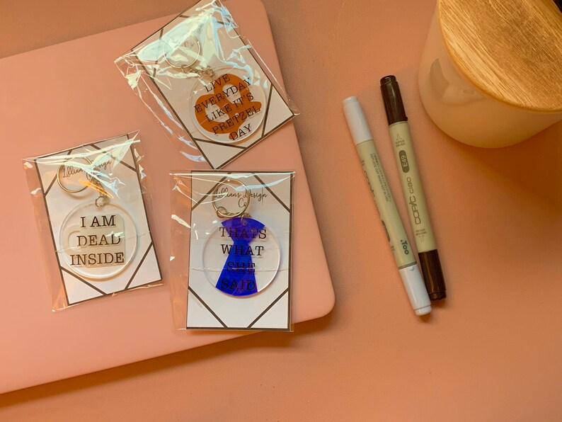 The Office 2 Acrylic Keychains The Office TV Show | Etsy