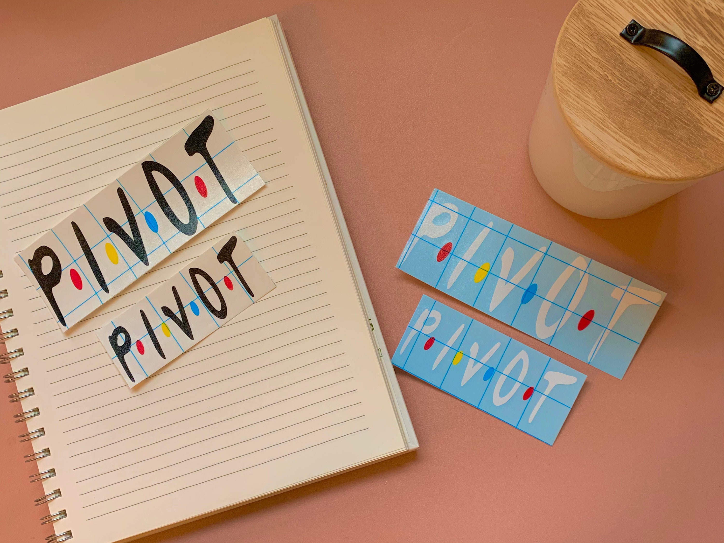 Pivot-friends-custom Name Vinyl Decal - Friends Inspired Vinyl for ...