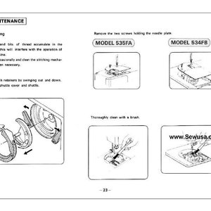 Necchi Sewing Machine Manual Instruction Booklet | PDF| Models 537FA ...