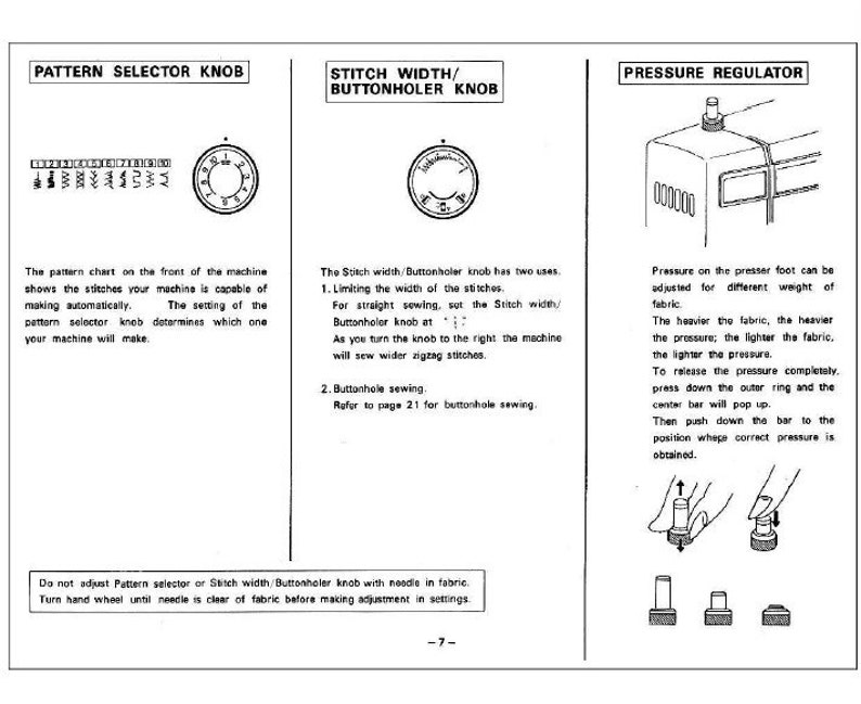 Necchi Sewing Machine Manual Instruction Booklet | PDF| Models 537FA ...