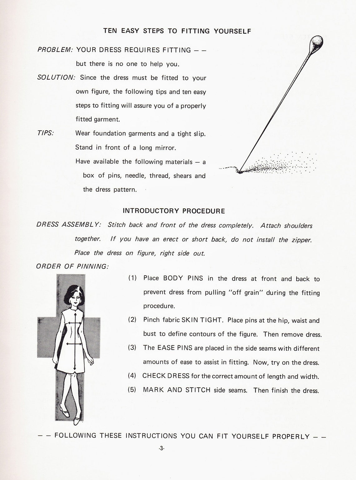 Fitting Yourself in 10 Easy Steps and Pattern Sizing Guide - PDF ...