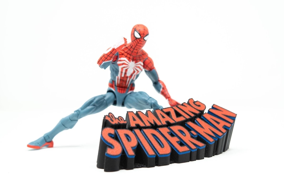 Spider-man Logo Display for Marvel Legends Action Figures, LEGO, Comics ...