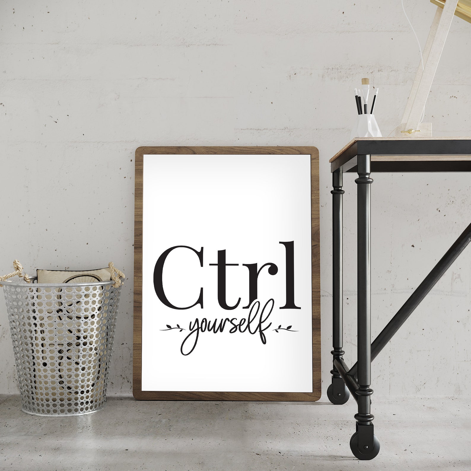 Set of 3 Canvas Ctrl Alt Del Wall Art Print Set Motivational Decor for ...