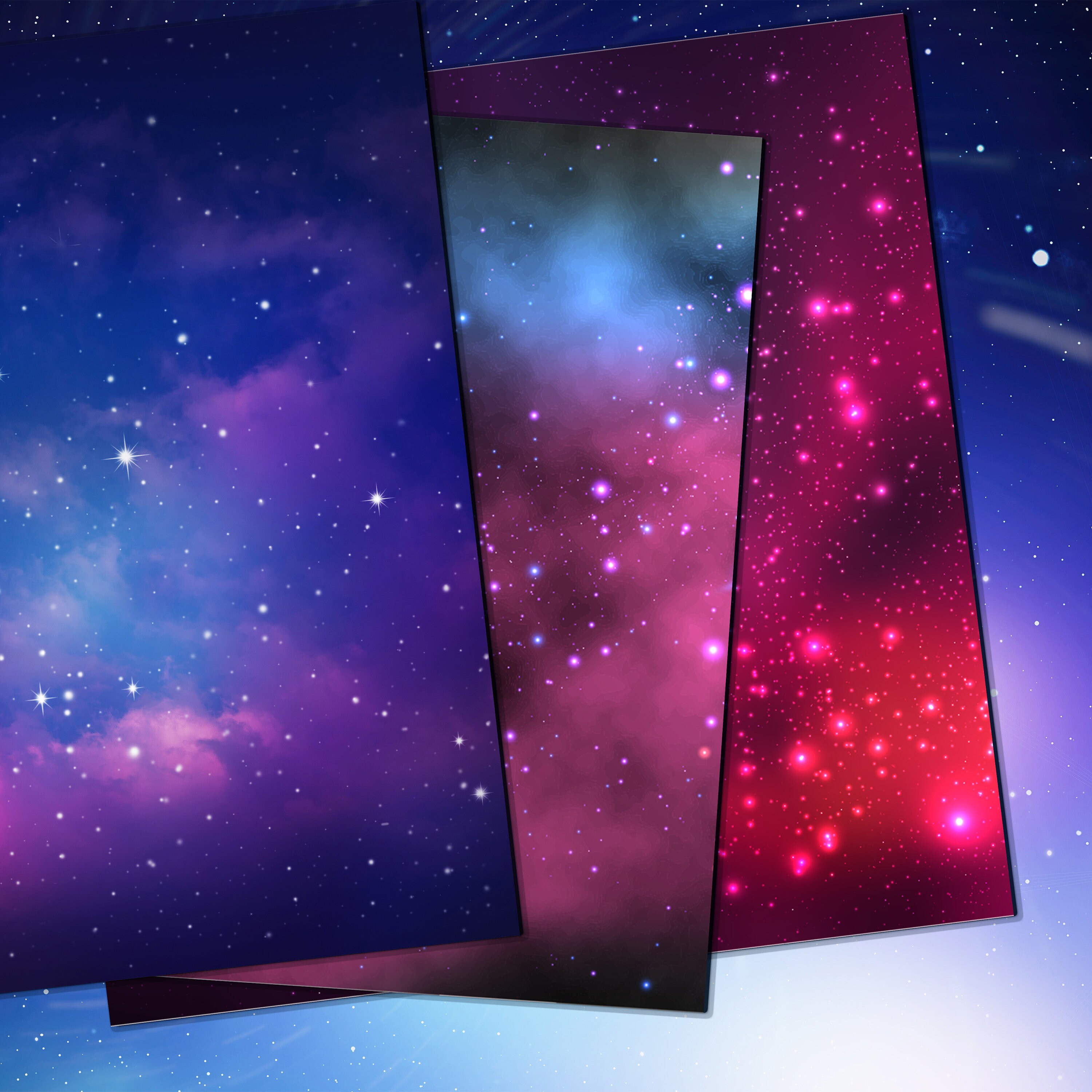 24 Seamless Fantasy Galaxy Digital Paper, Galaxy Background Textures ...