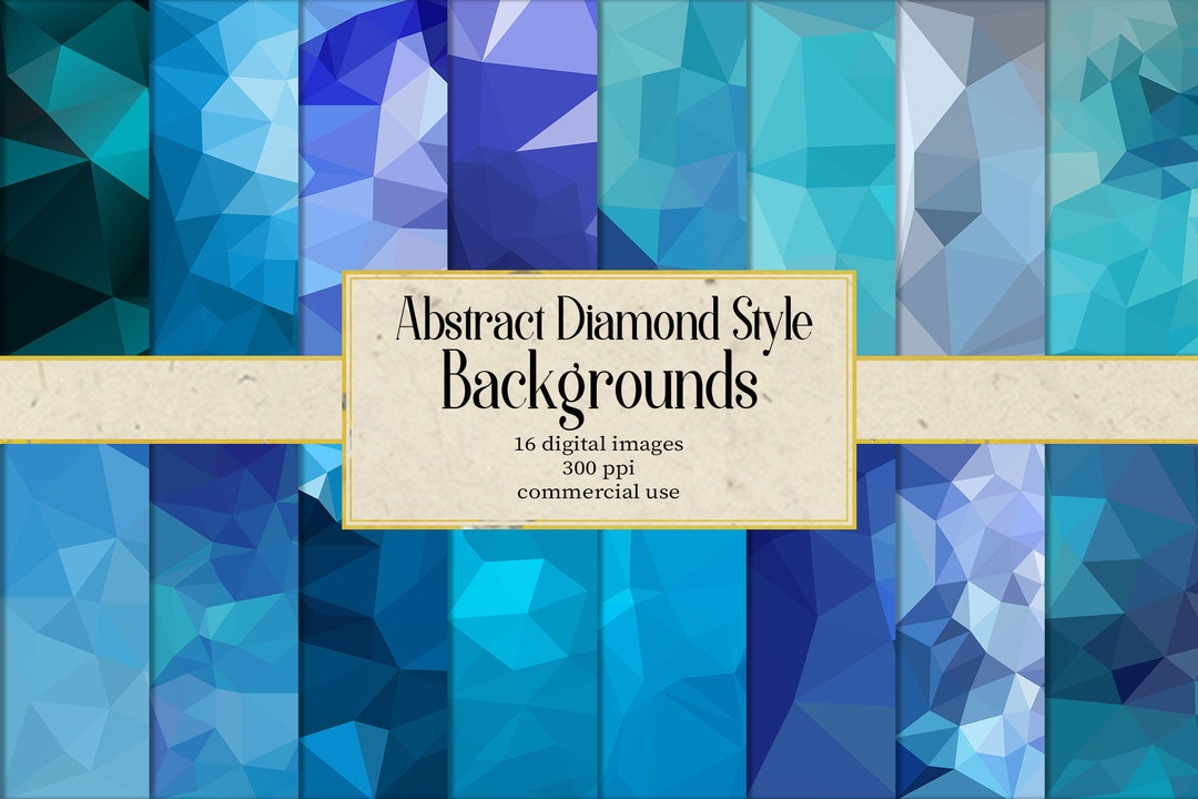 Abstract Geometric Blue Digital Paper, Marble Background Textures ...