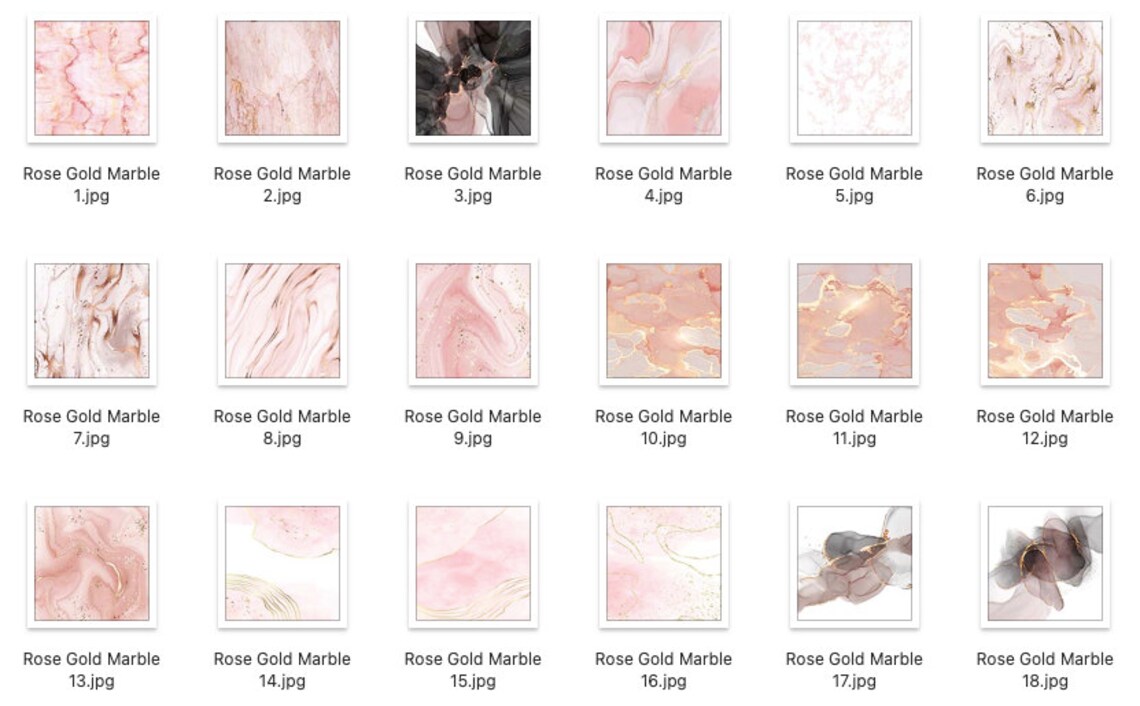 Seamless Rose Gold Marble Digital Paper Marble Background - Etsy