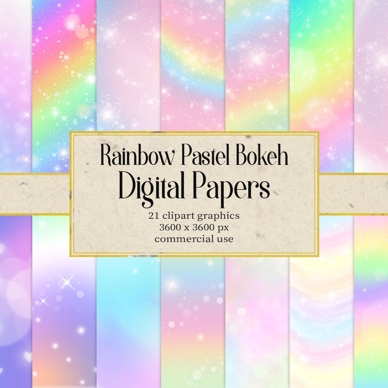 Bokeh Pastel - Etsy