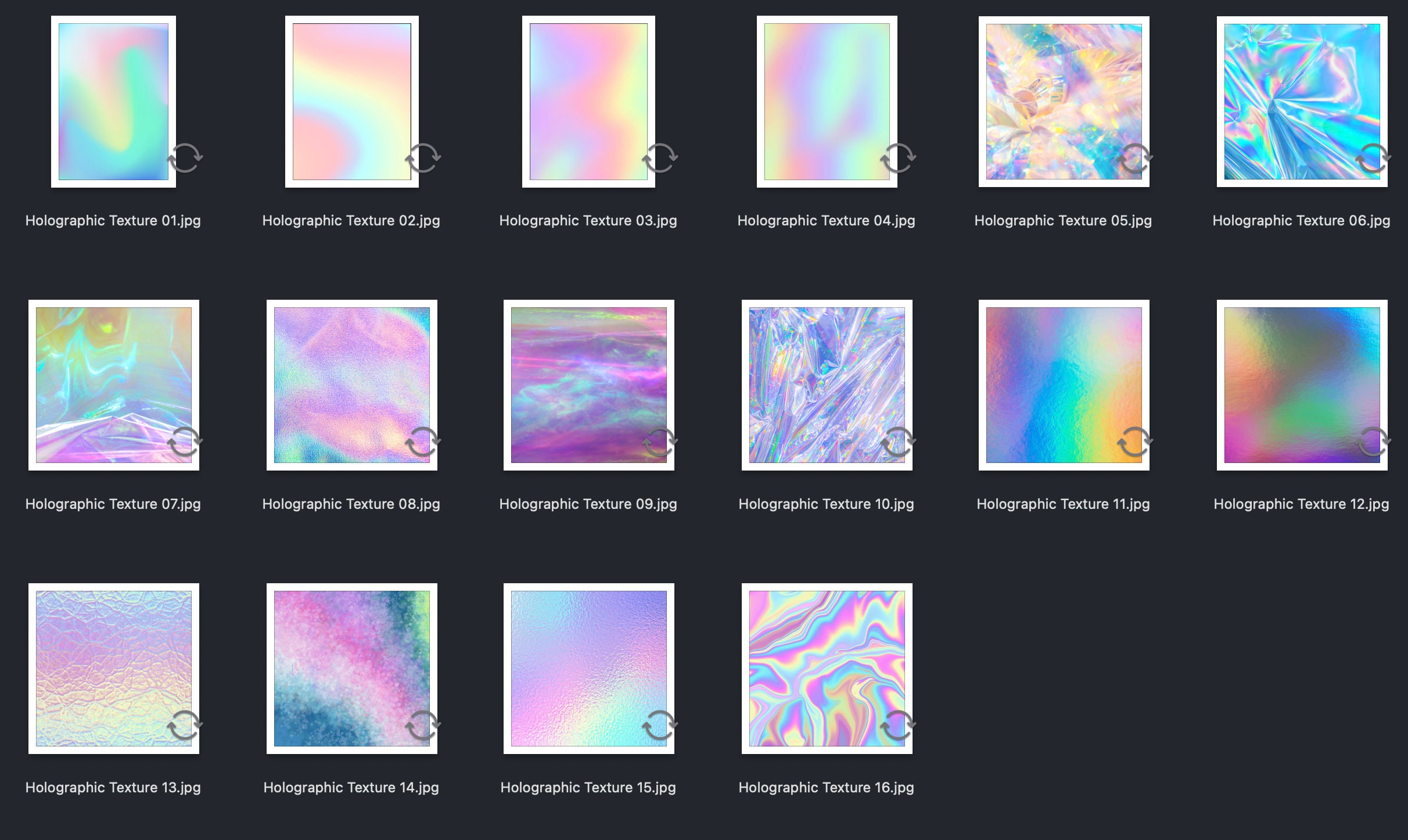 Holographic Texture Digital Paper, Holographic Background Textures ...