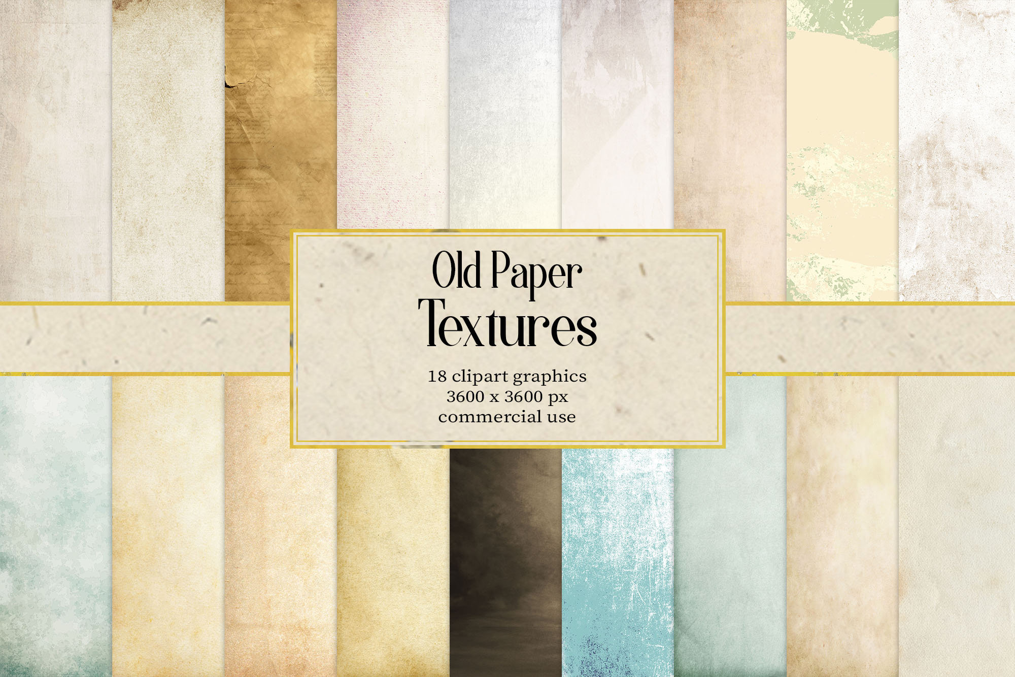 Old Paper Textures Digital Paper, Scrapbook Paper for Wedding ...