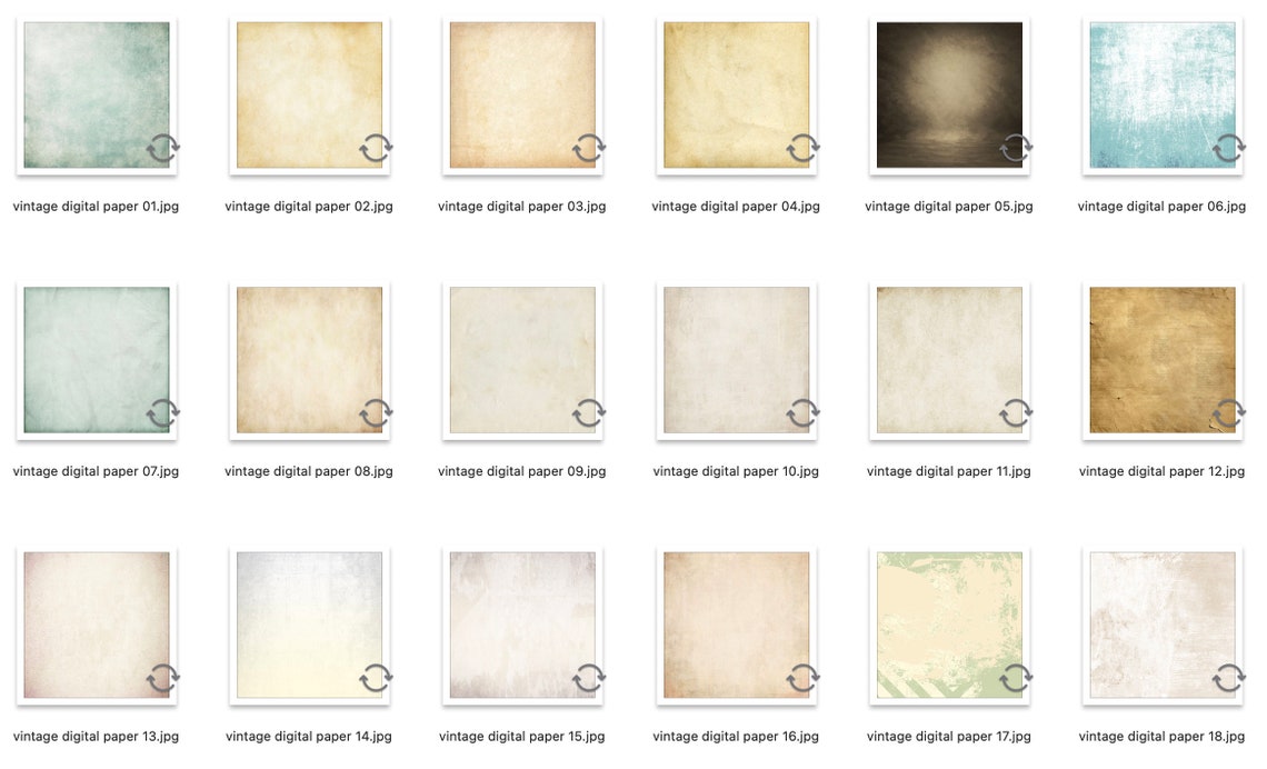 Old Paper Textures Digital Paper, Scrapbook Paper for Wedding ...