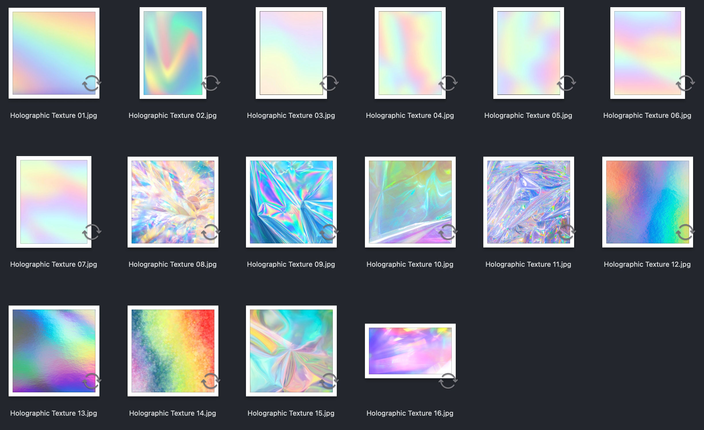 Holographic Texture Digital Paper, Holographic Textures Digital ...