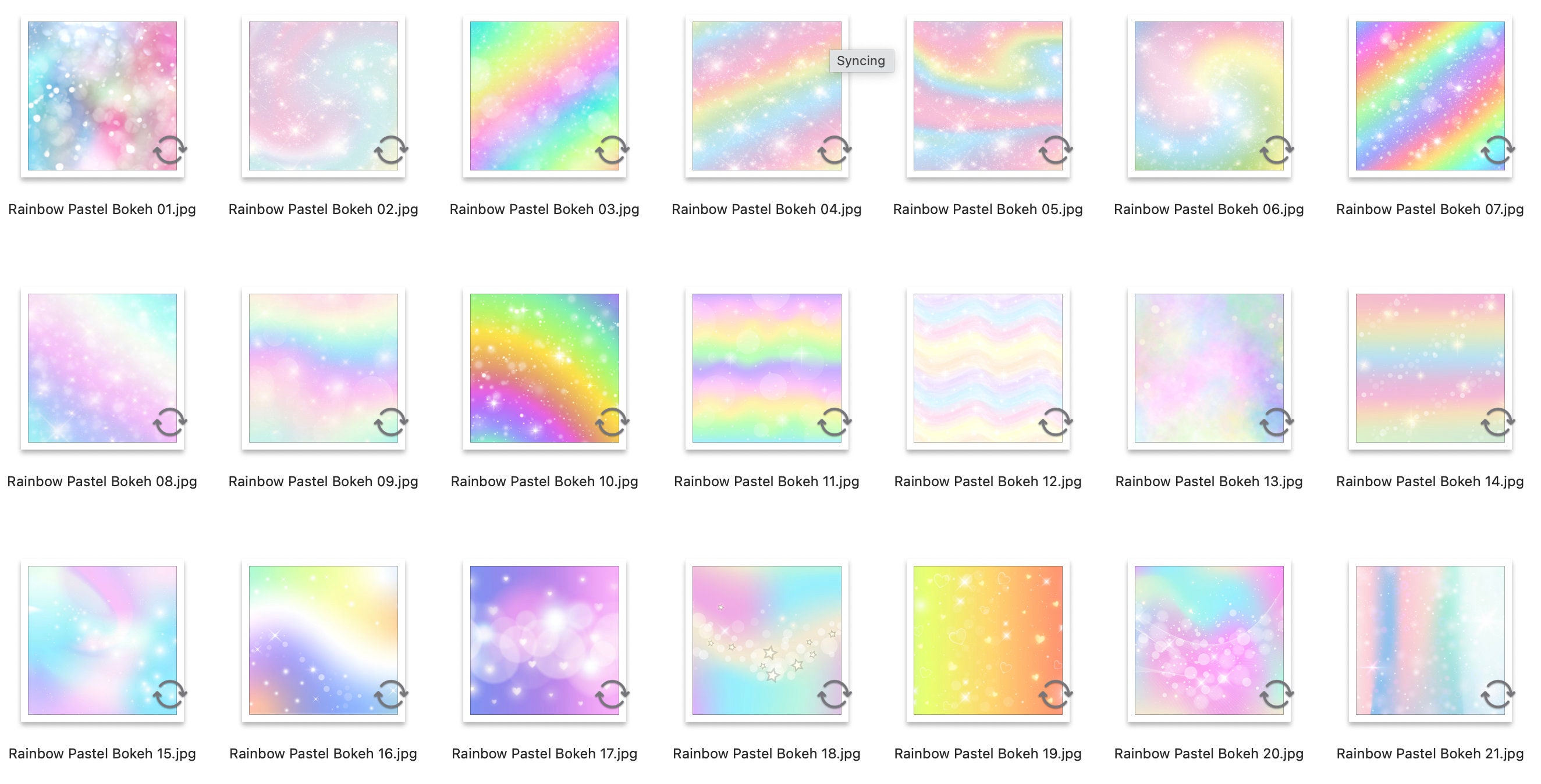 Rainbow Pastel Bokeh Digital Paper, Rainbow Background Textures ...