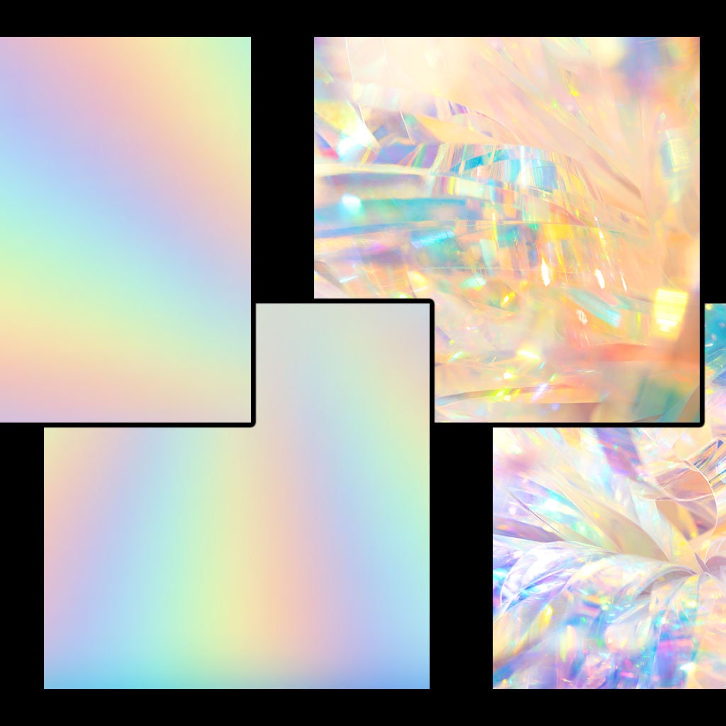 Holographic Texture Digital Paper Background, Holographic Textures ...