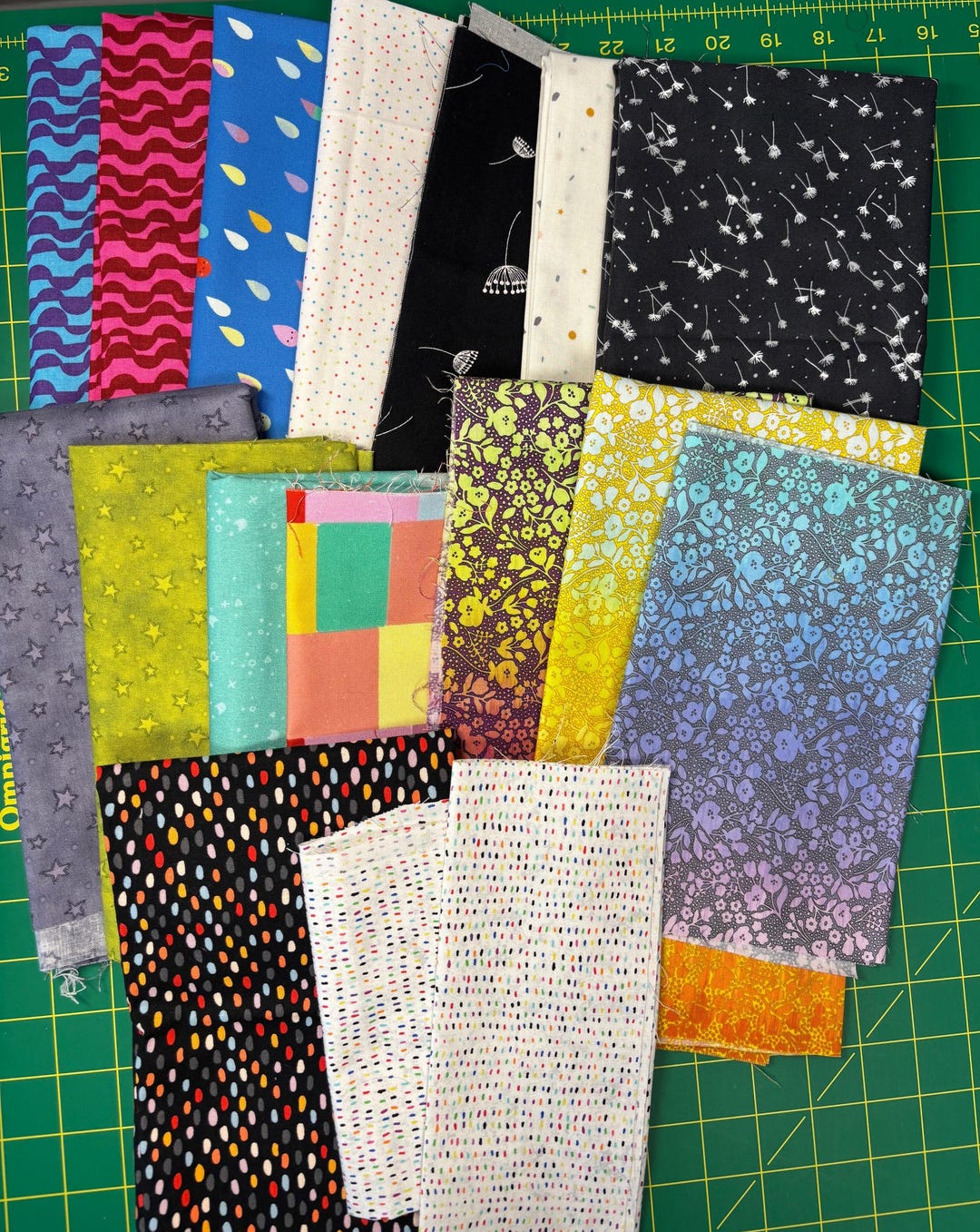 Designer Fabric Scraps: Moda, Ruby Star, Blank Quilting, Chelsea ...