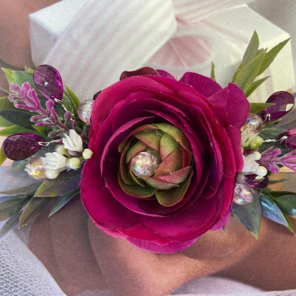 Pink Wrist Corsage - Etsy