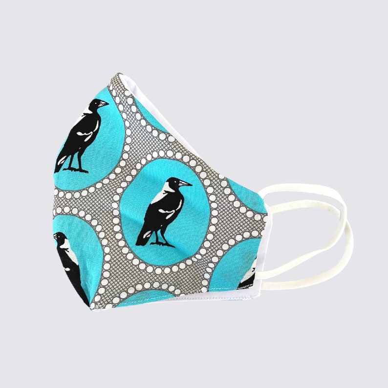 Magpie Face Mask Washable Reversible | Etsy