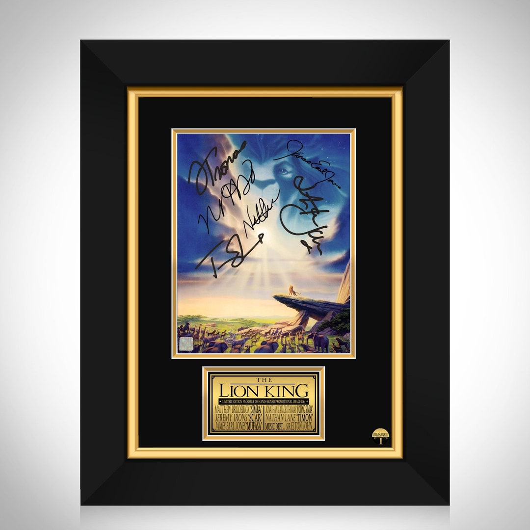 The Lion King Limited Signature Edition Studio Licensed Photo Custom ...