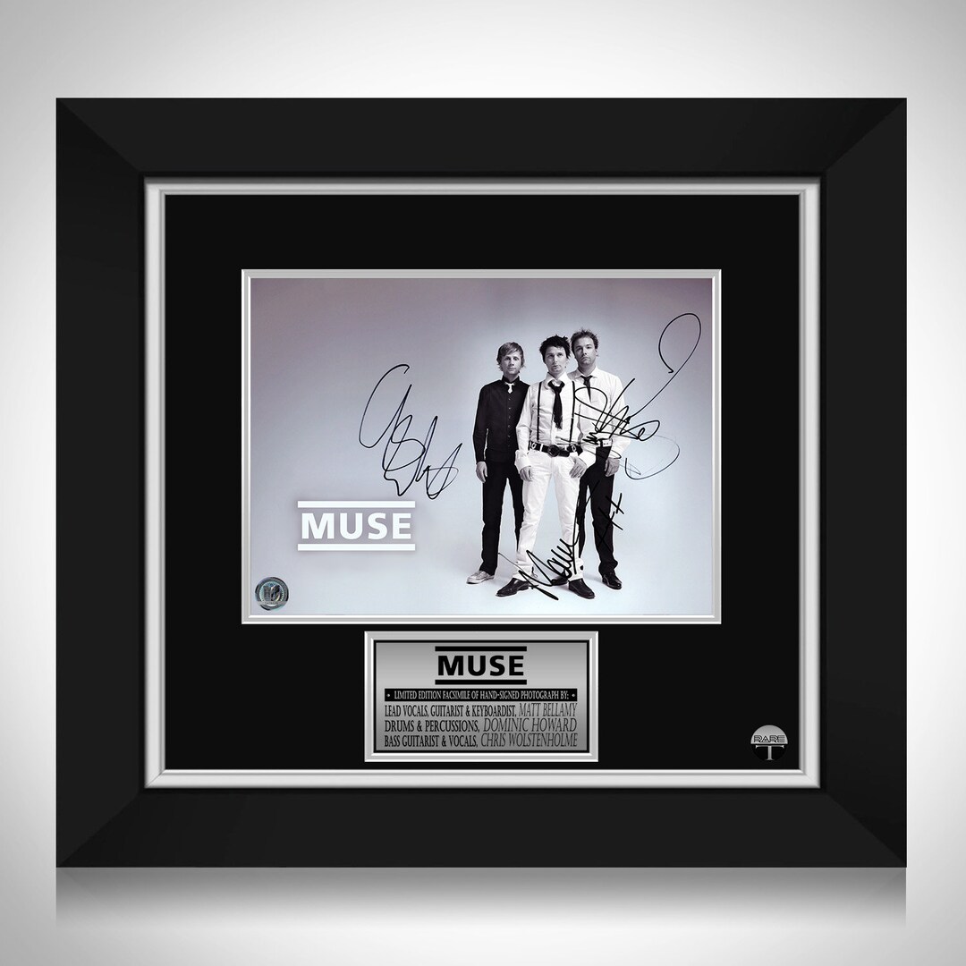 Muse Band Photo Limited Signature Edition Custom Frame - Etsy