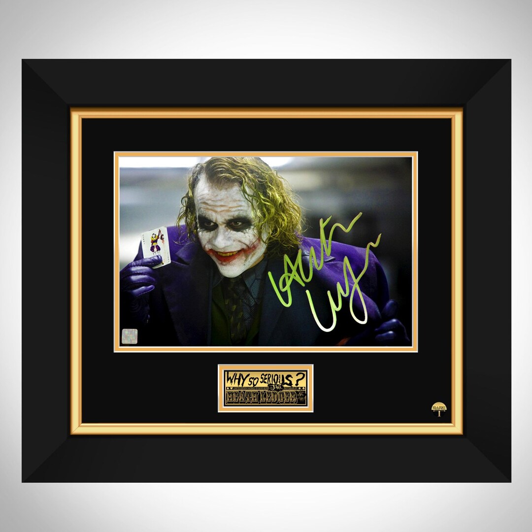 The Joker Heath Ledger Joker Card Photo Limited Signature Edition ...