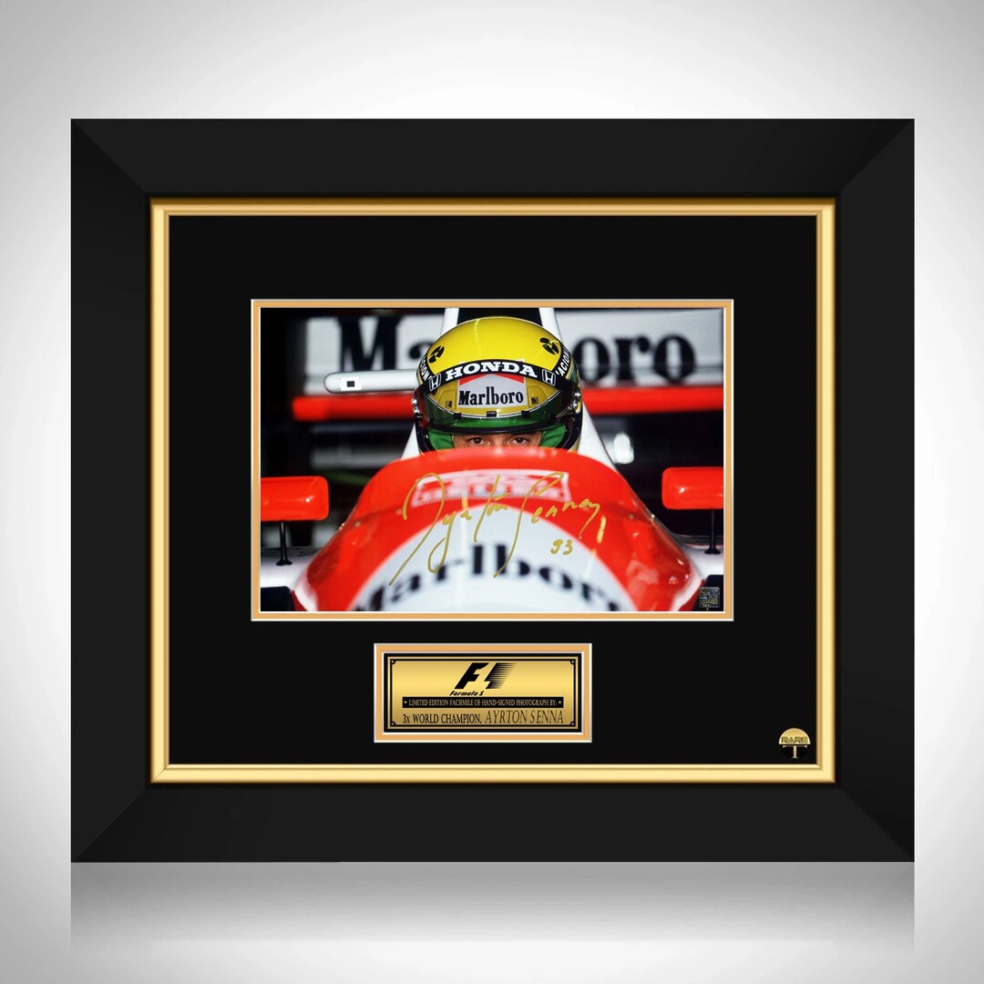 Ayrton Senna Eyes of a Legend Memorial Photo Formula 1 Limited ...