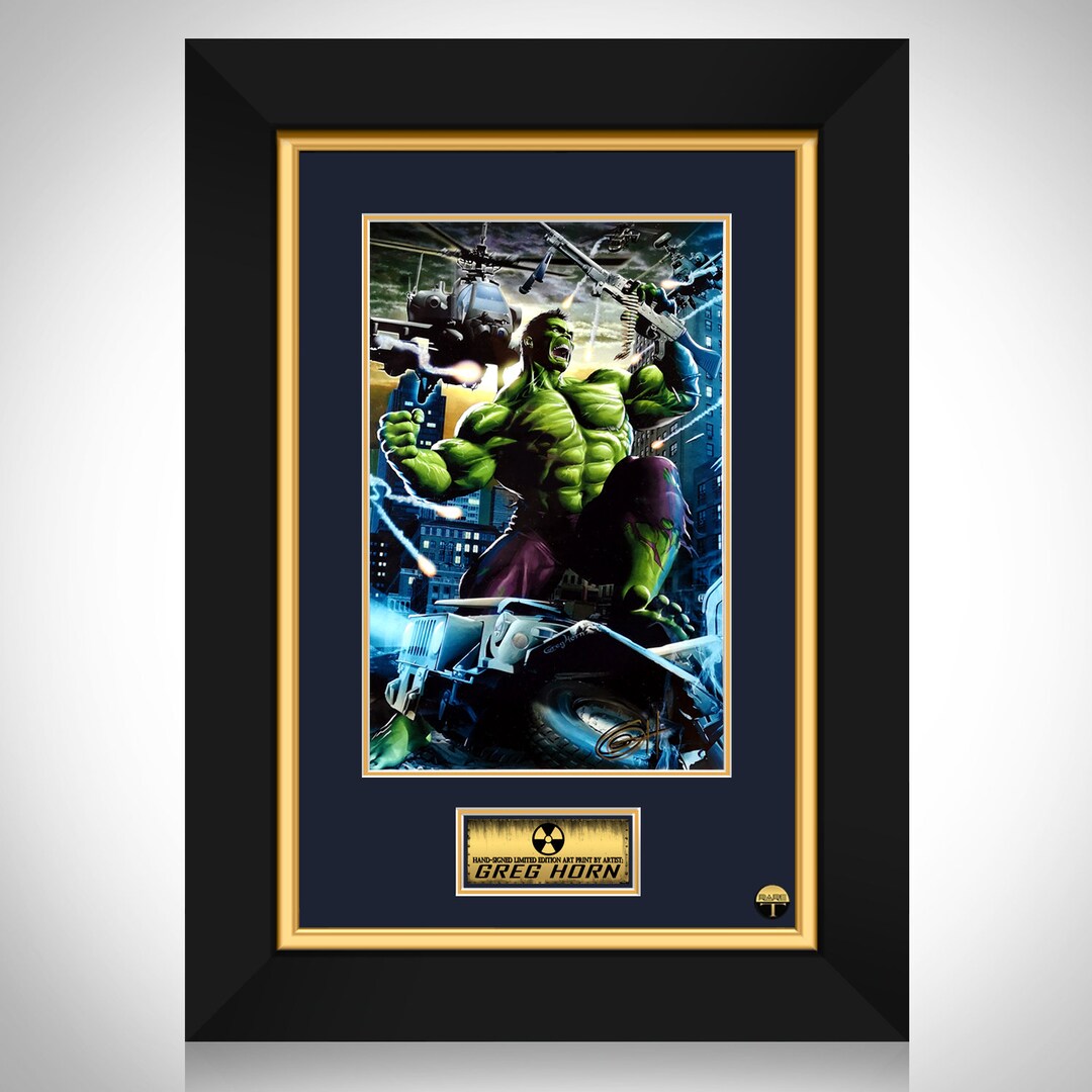Incredible Hulk 'warzone' Hand-signed Artwork Print by Artist Greg Horn ...