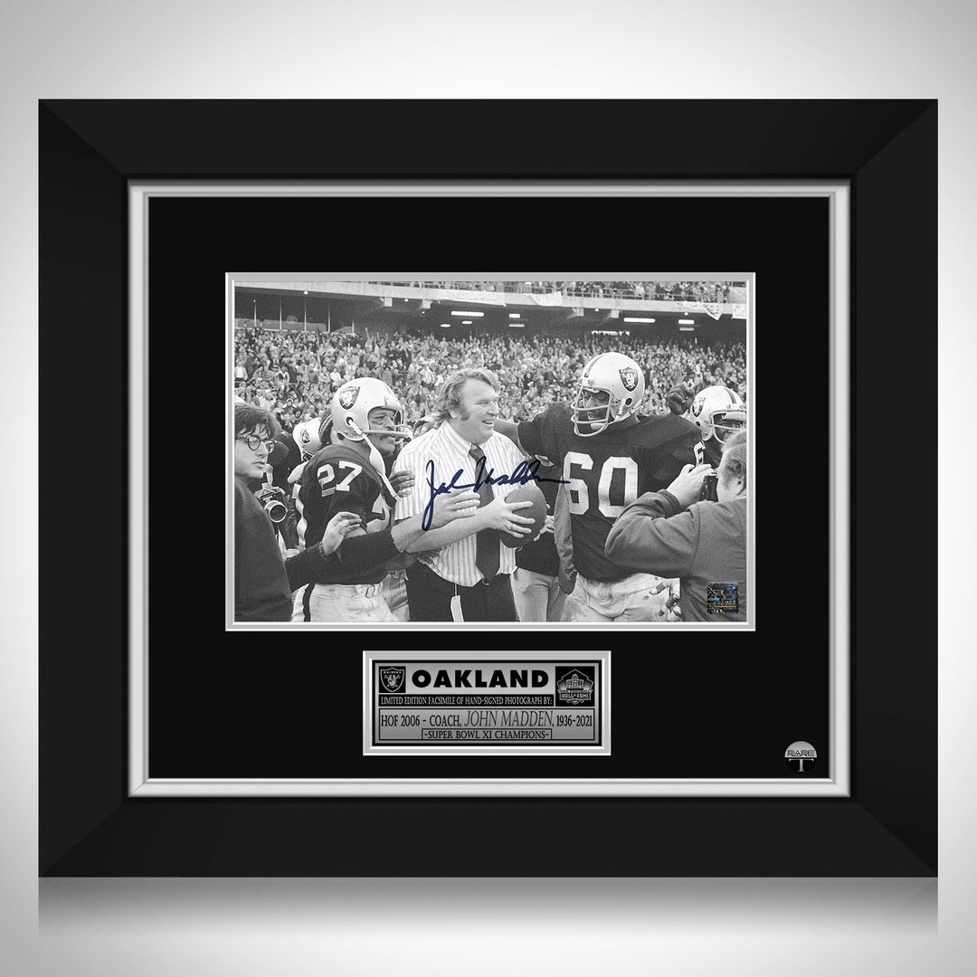 John Madden Oakland Raiders Legend Photo Limited Signature Edition ...