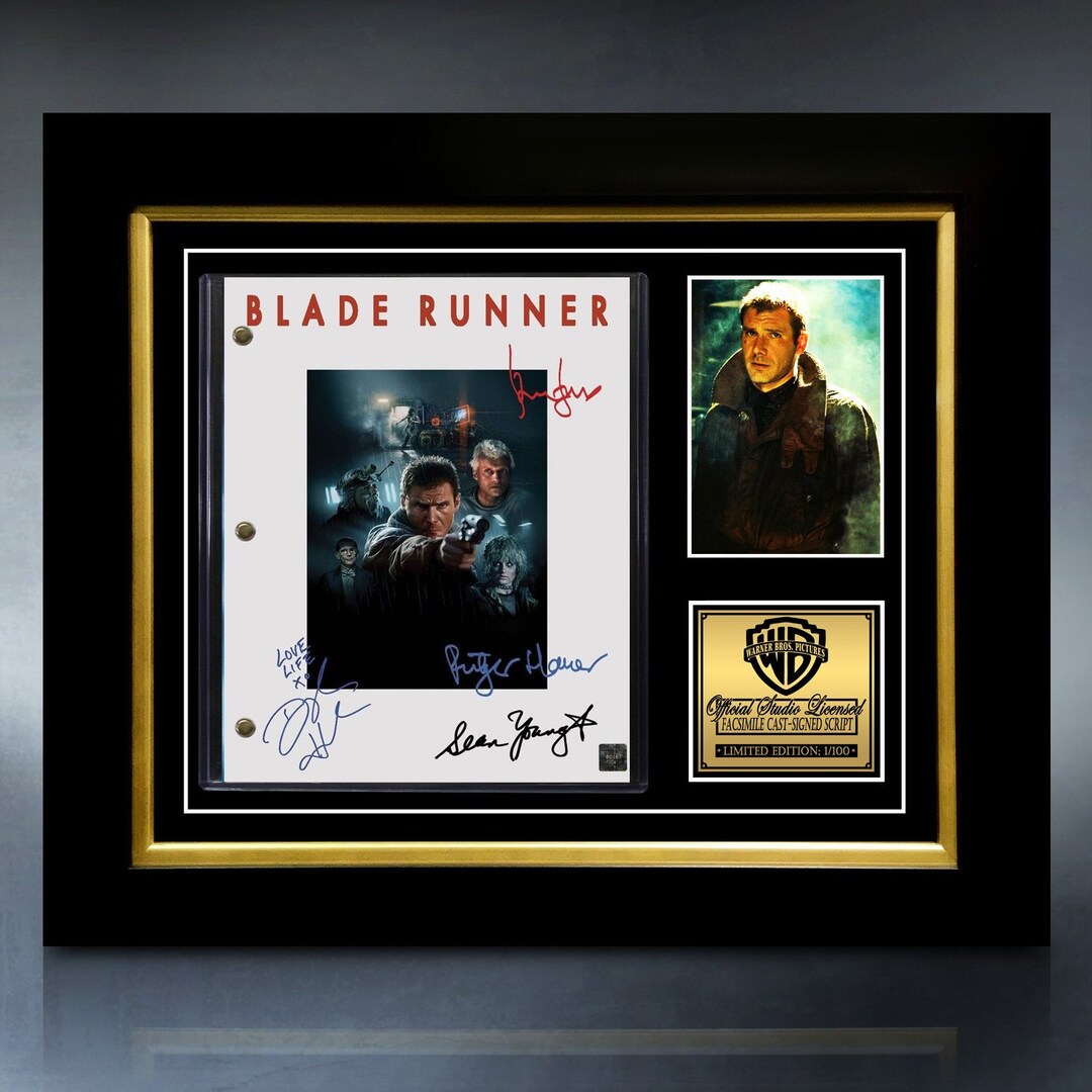 Blade Runner Movie Script Limited Signature Edition Custom Frame - Etsy