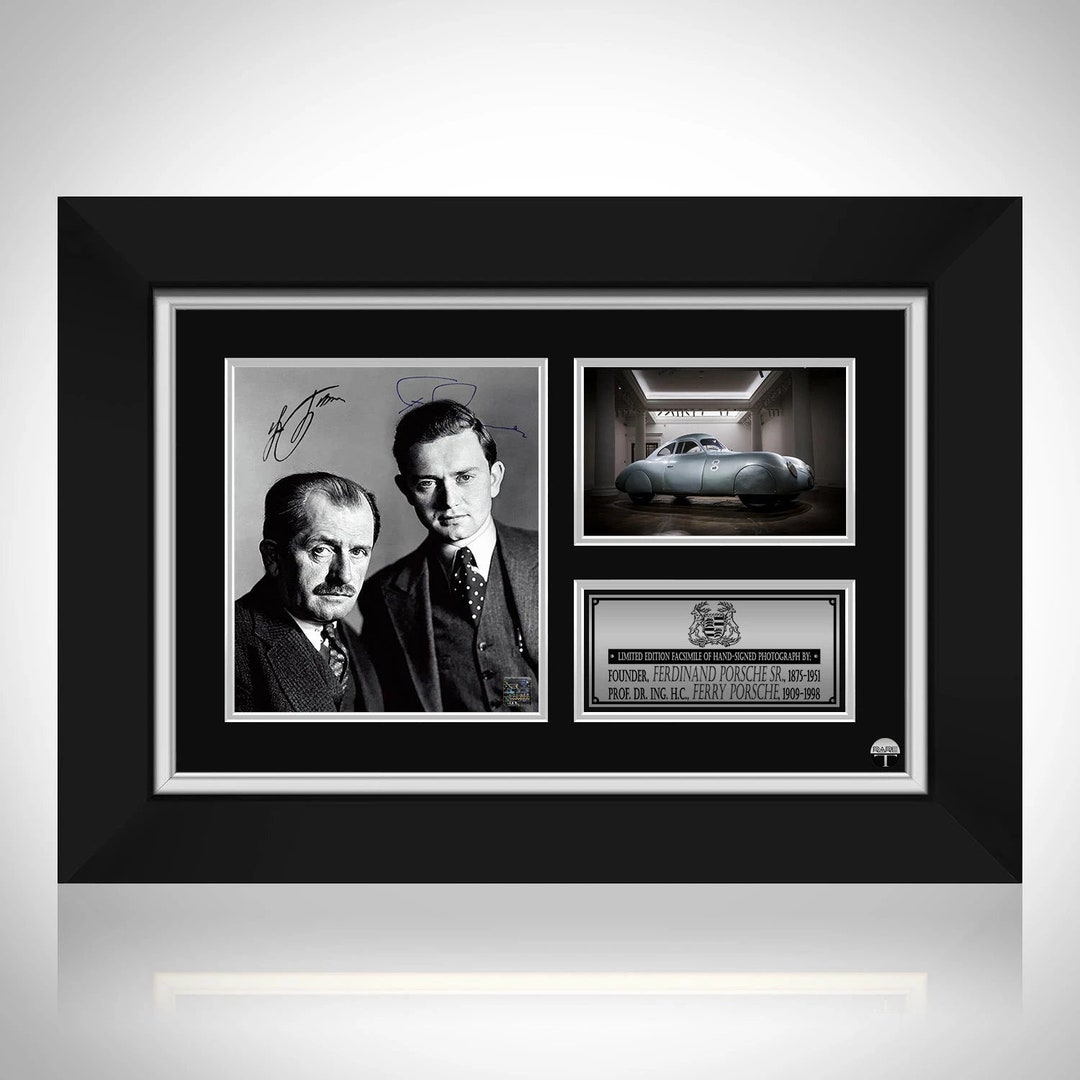 Ferdinand Porsche Iconic Collage Photo Limited Signature Edition Custom ...