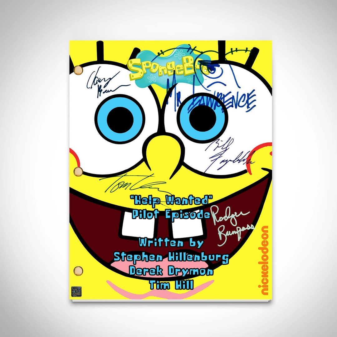 Spongebob Squarepants Transcript Limited Signature Edition - Etsy
