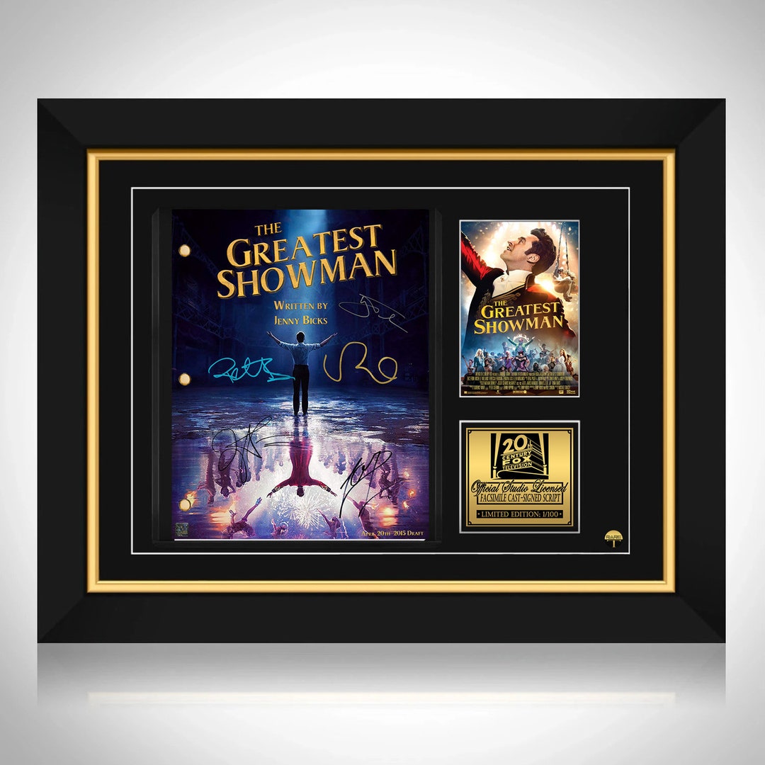 The Greatest Showman Movie Script Limited Signature Edition Custom ...