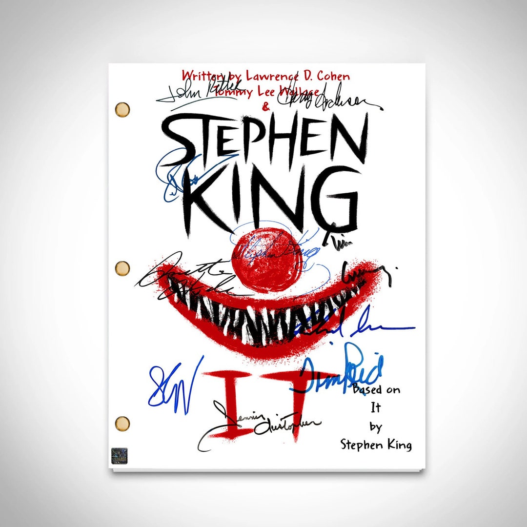 IT 1990 Movie Script Limited Signature Edition - Etsy