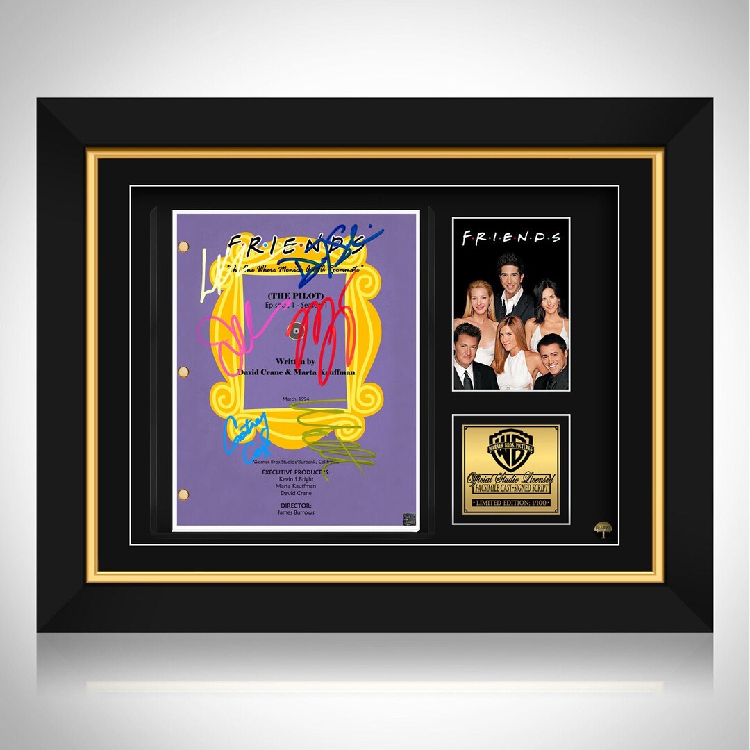 Friends TV Show Purple Script Limited Signature Edition Custom Frame - Etsy