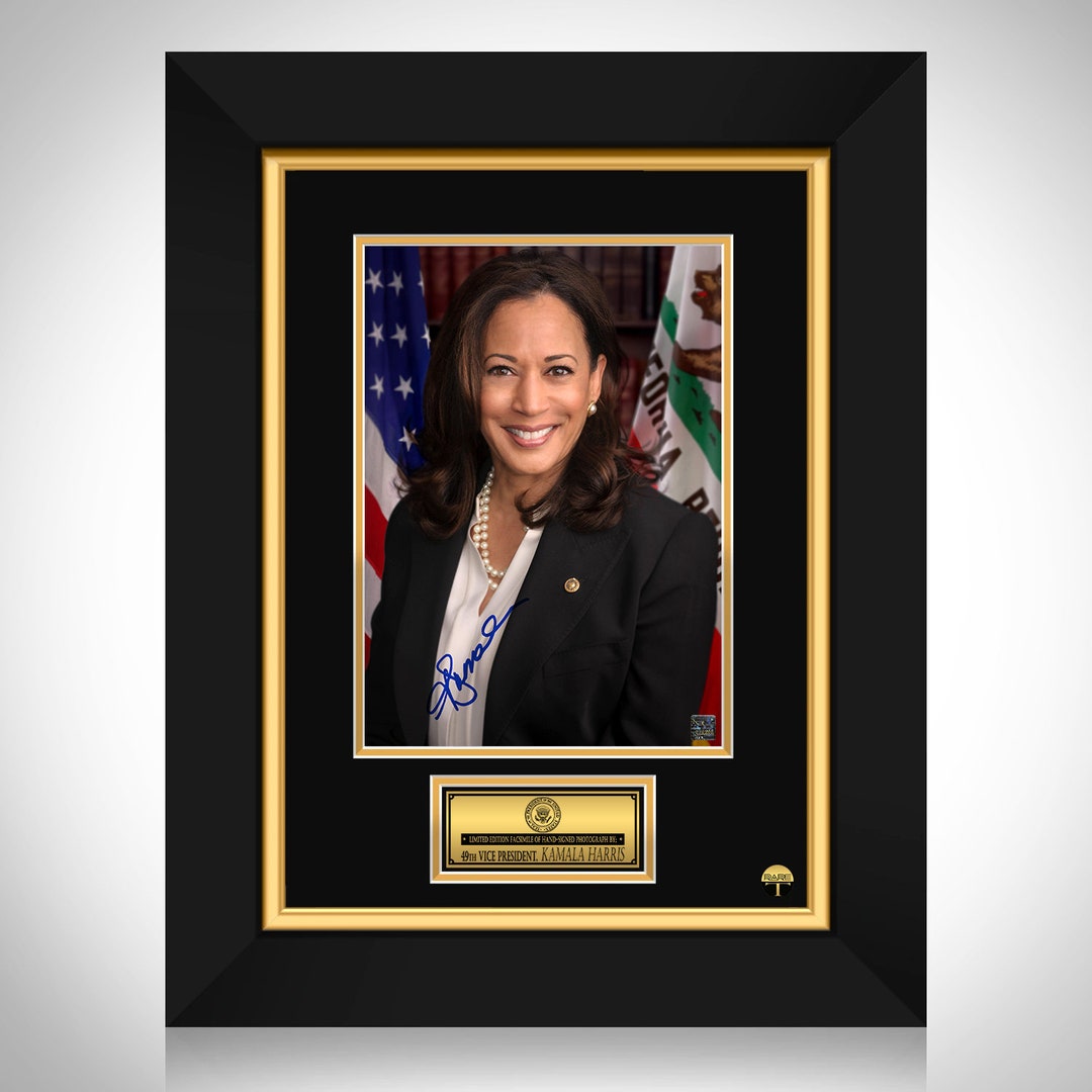 Kamala Harris Vice President Photo Limited Signature Edition Custom ...