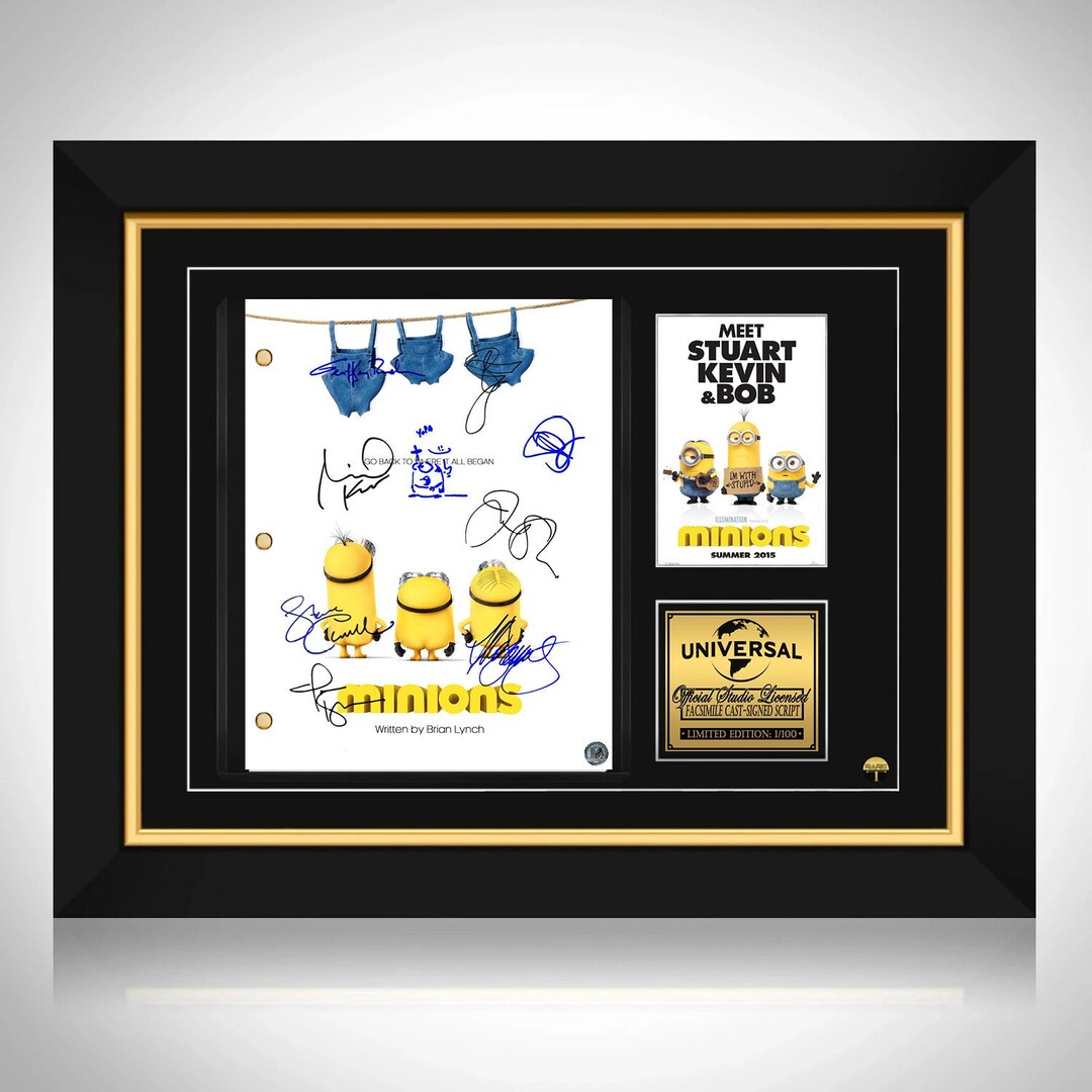 Minions Script Limited Signature Edition Custom Frame - Etsy